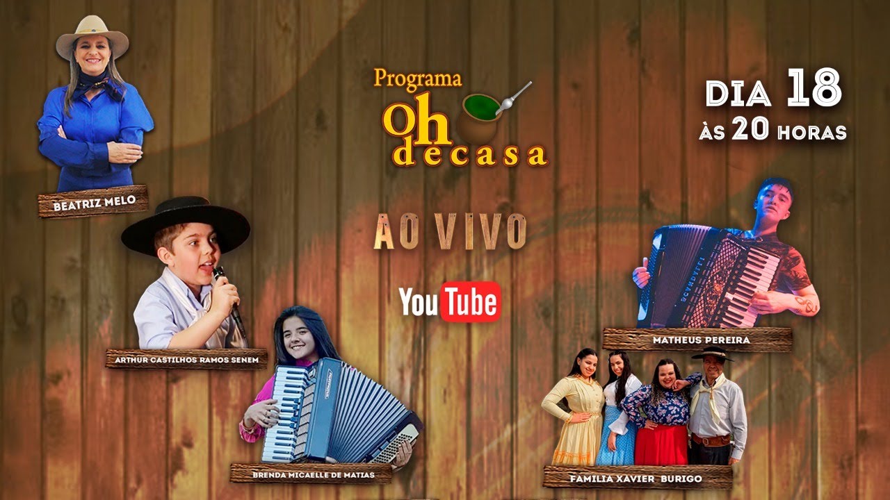 Programa Oh de Casa - AO VIVO - YouTube