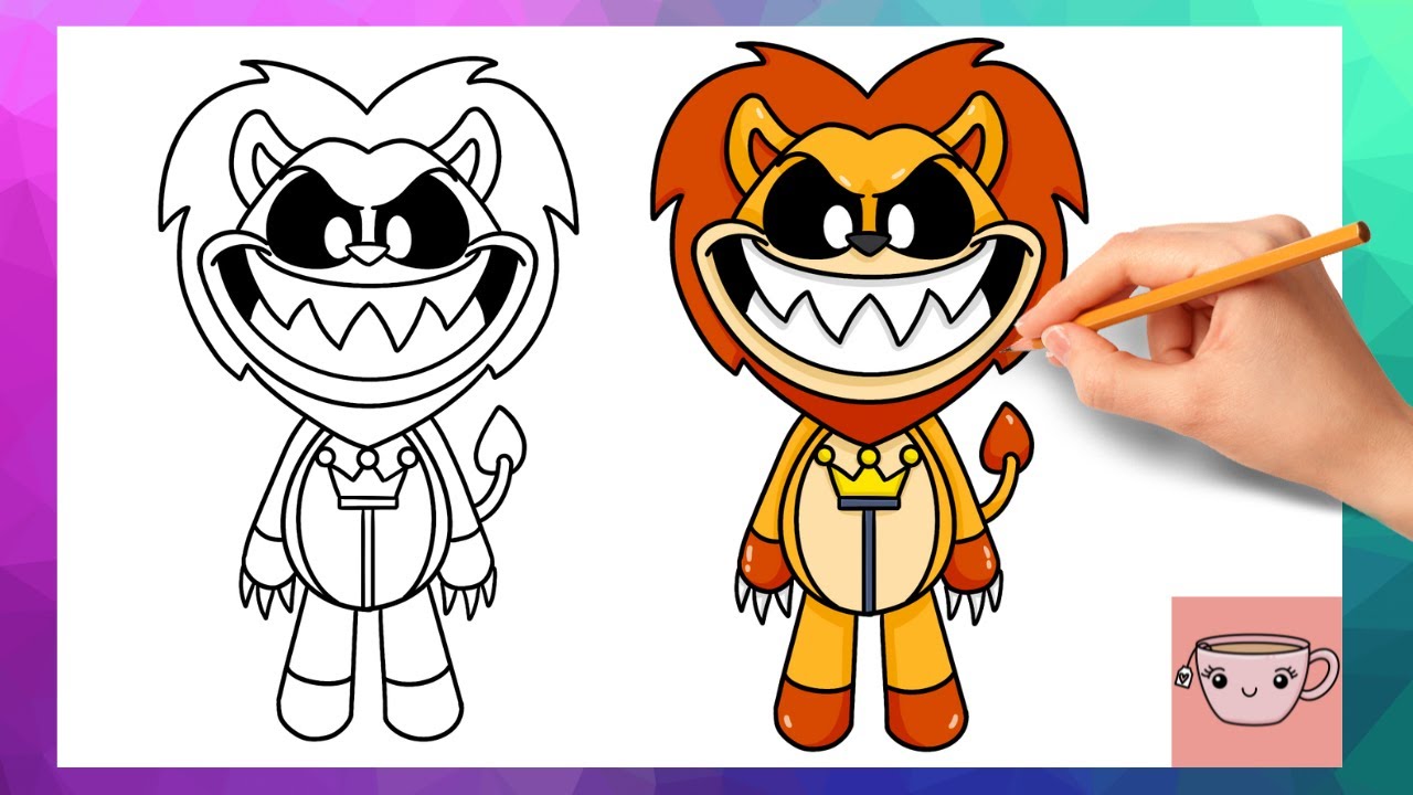 How To Draw Clever Claws from Poppy Playtime | GameToons Smiling ...