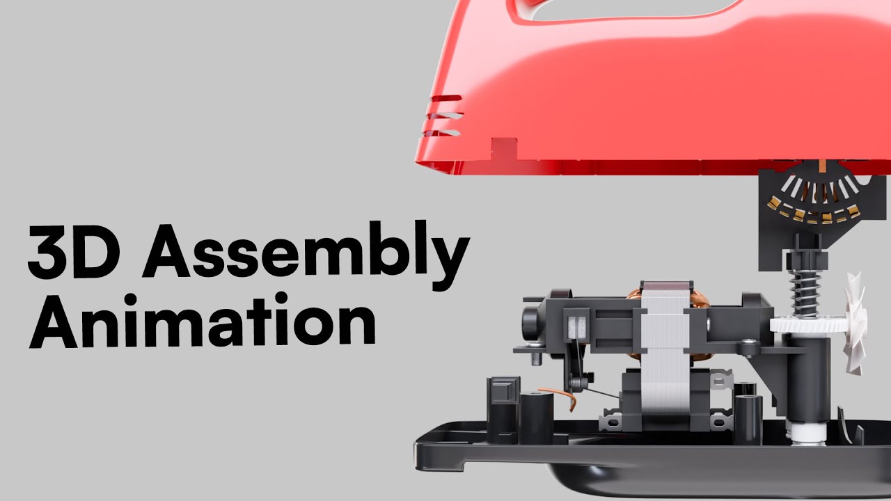 Mixer 3D Assembly Animation |Industrial 3D Product Animation - YouTube