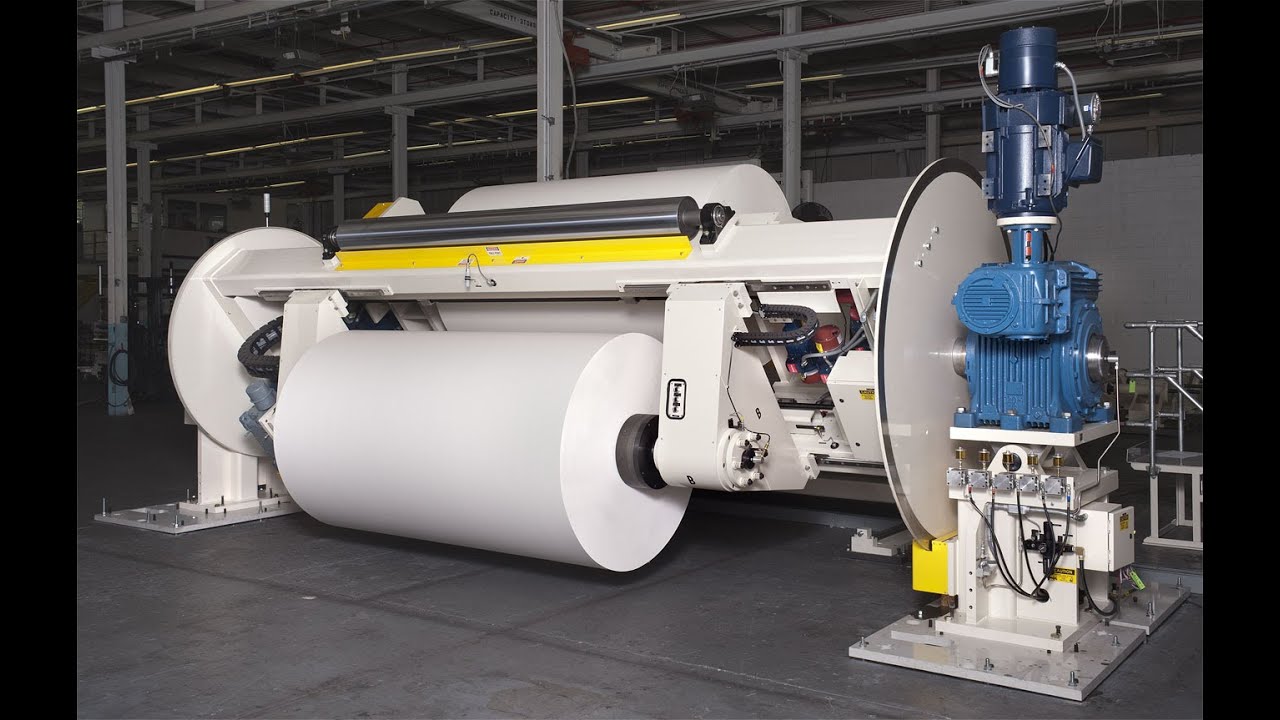High Speed Turret Unwind Automatic Splice - YouTube
