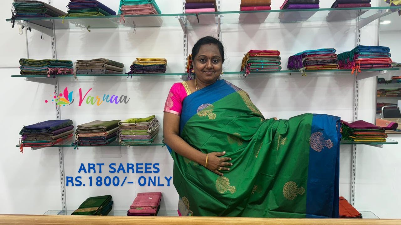 Art sarees from varnaa - YouTube