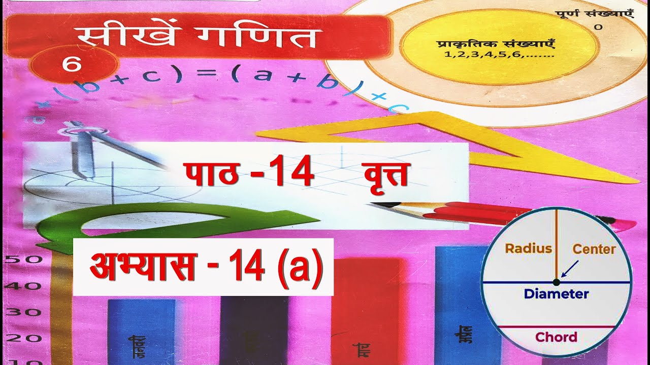 Math Class 6th वृत्त (Circle) अभ्यास 14 (a) #ncert #maths #math # ...