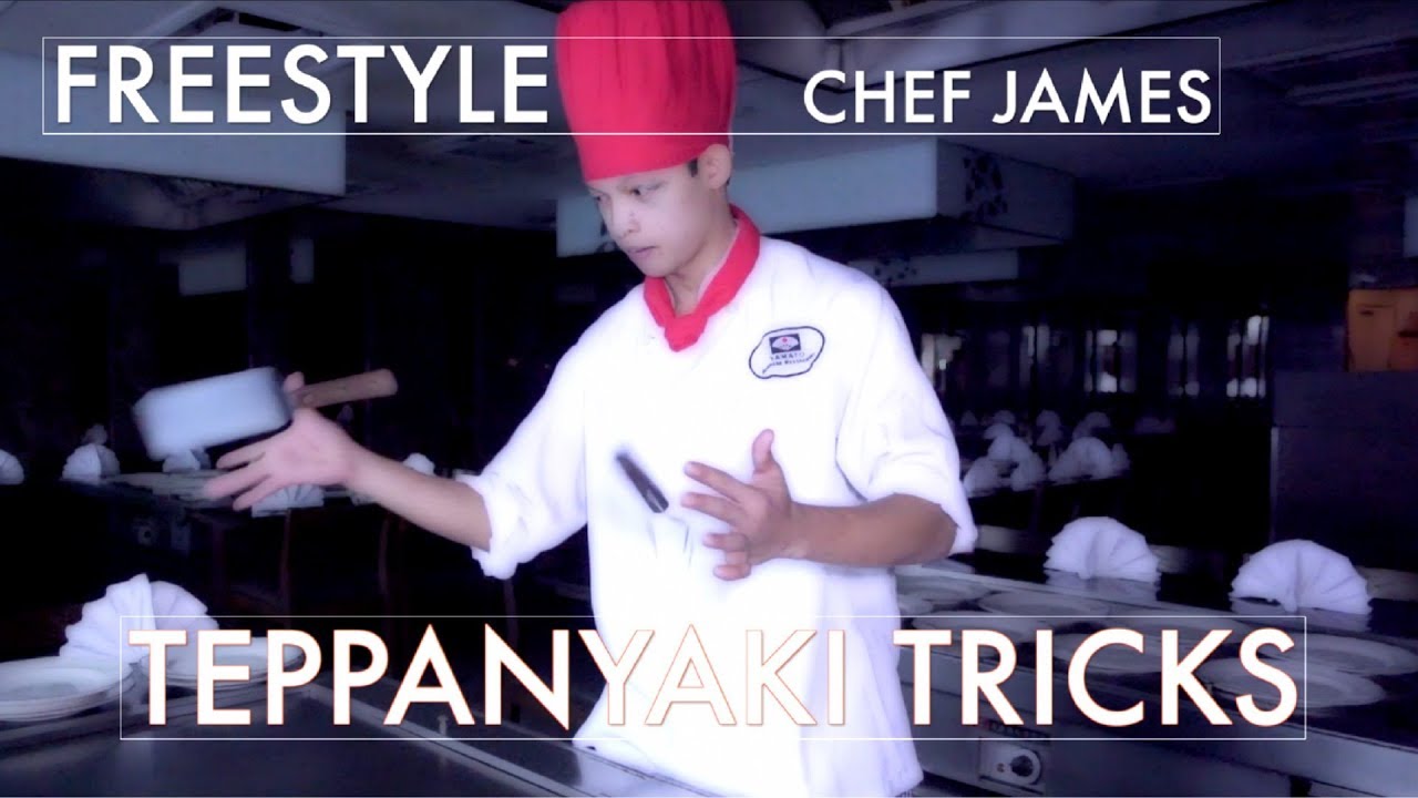 Teppanyaki Tricks by Chef James - YouTube