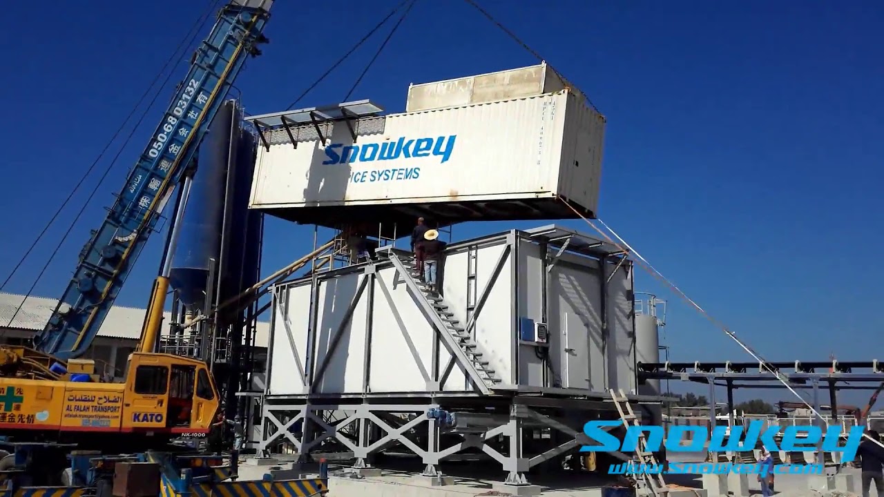 Snowkey Concrete Cooling System Ice Plant 3-Installation - YouTube