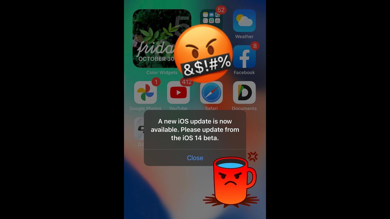 A new iOS 14 update keeps popping up! Notification says Please update ...