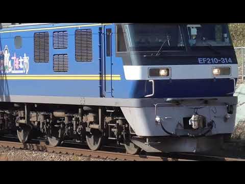 JR山陽本線 貨物列車 EF210－ 314 運行 - YouTube