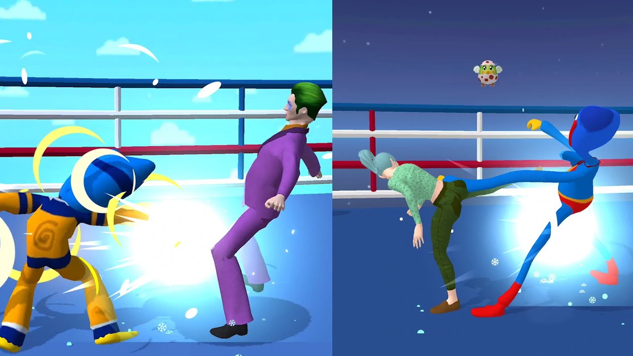 Game Comparison: Monster Run 3D vs Body Boxing Race 3D Gameplay Update ...