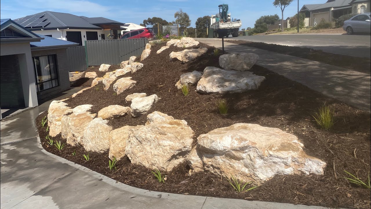Limestone boulder project in Strathalbyn - YouTube