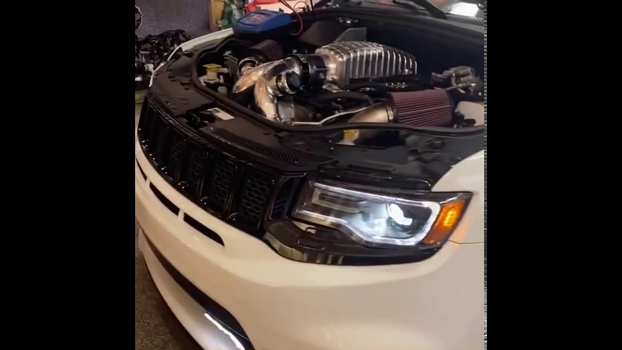 Twin Turbo Trackhawk with MXX 411 stroker - YouTube