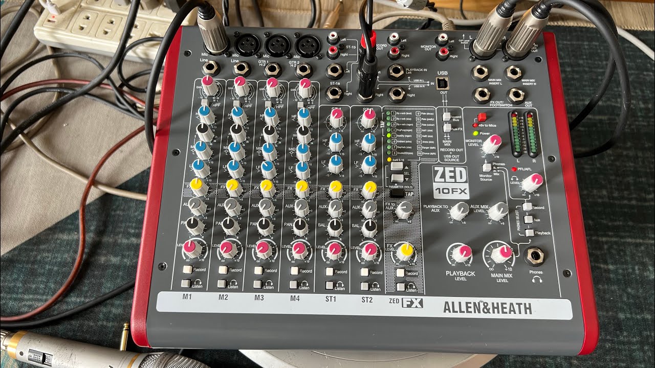 Mixer Allen Heath Z10fx hướng dẫn sử dụng cơ bản - YouTube