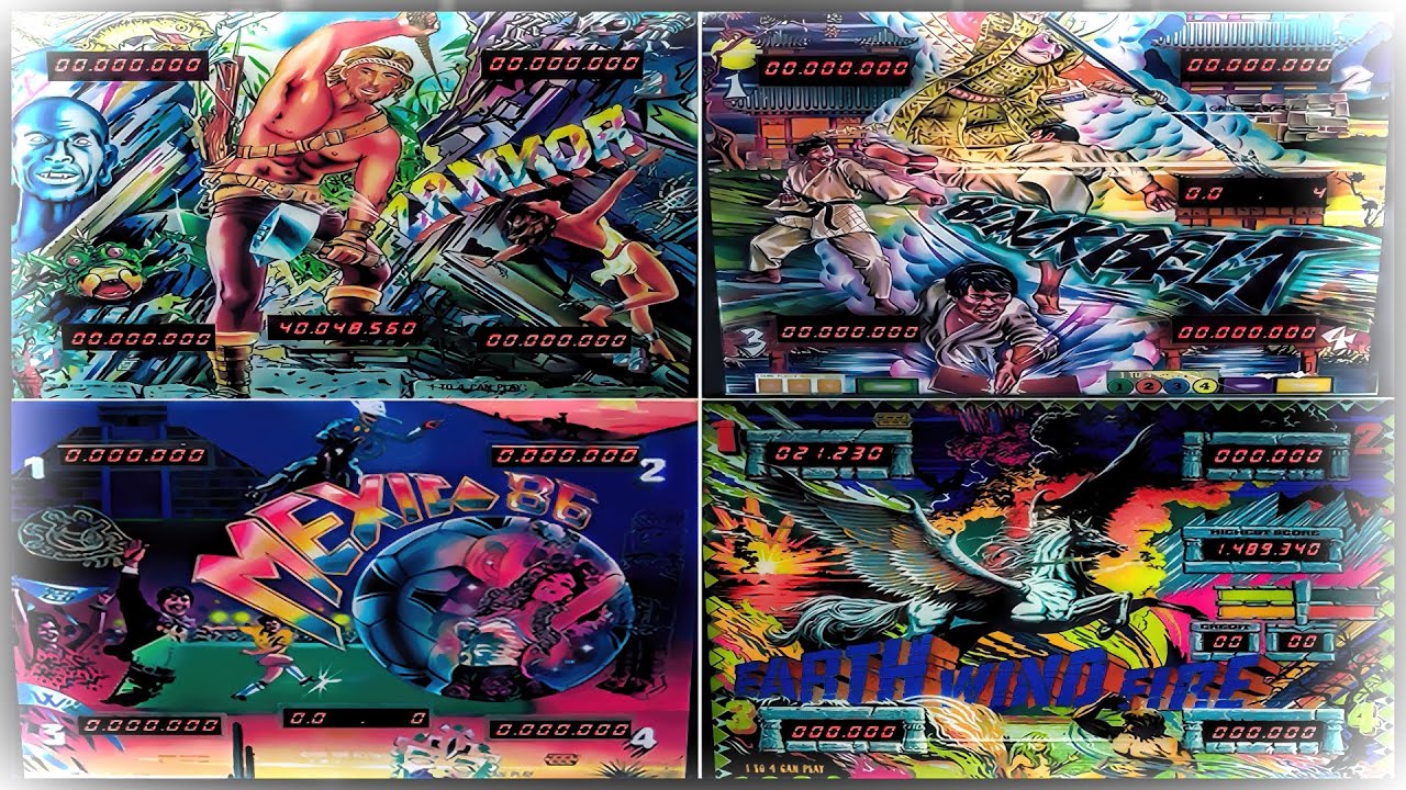 Zaccaria Pinball Collections | Zankor, Blackbelt, Mexico '86, Earth ...
