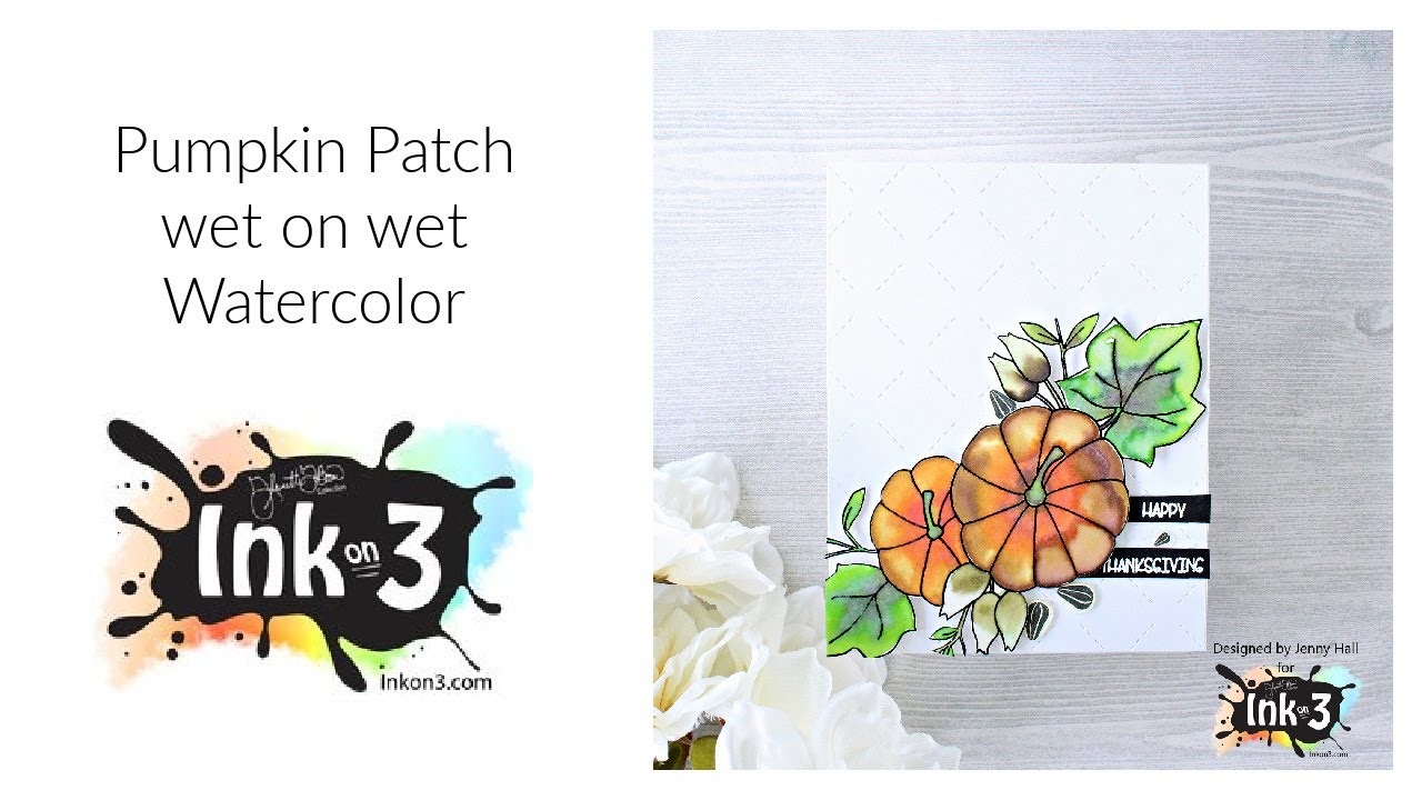 Watercolor pooling with Ink on 3 - YouTube