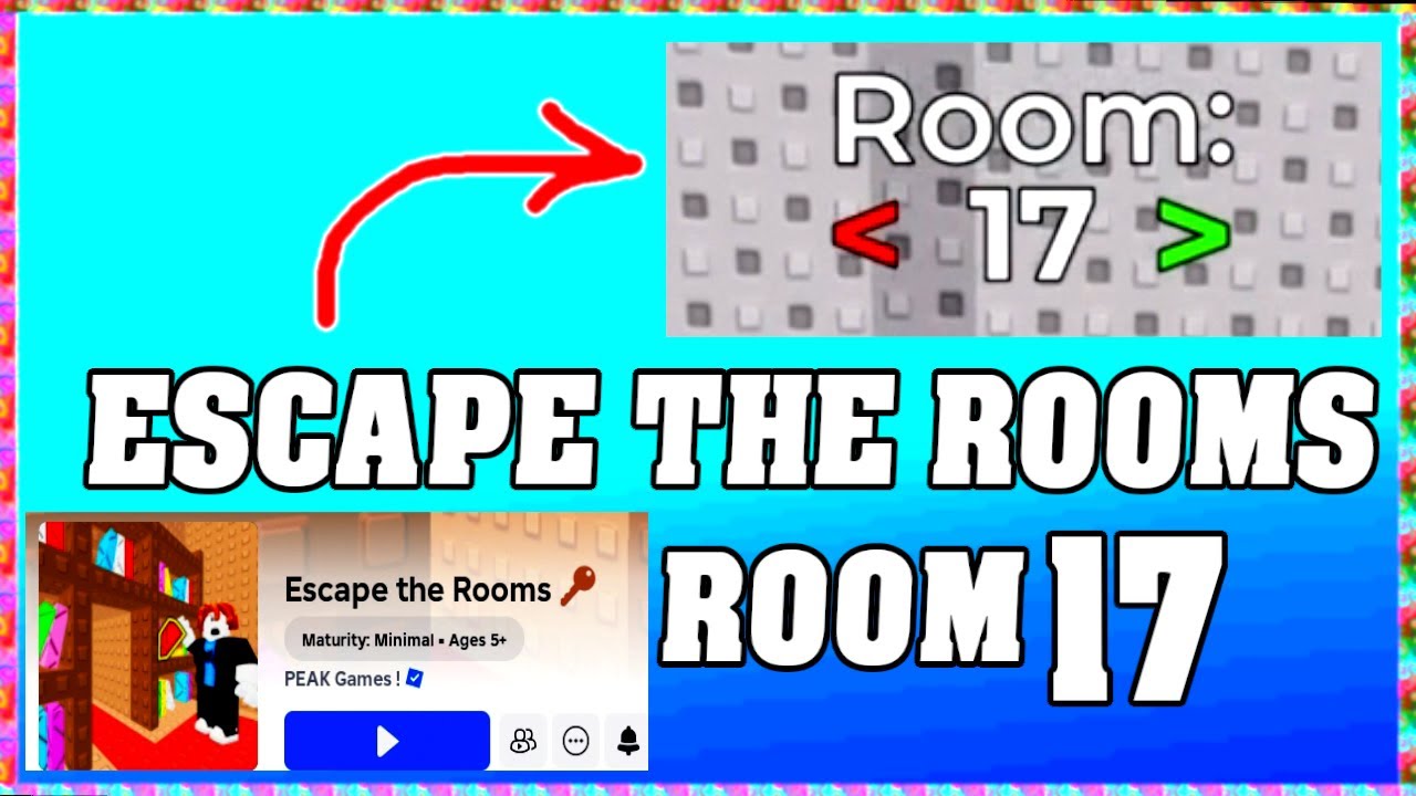 ROOM 17 ESCAPE THE ROOMS Roblox Walkthrough [Full Guide English] - YouTube