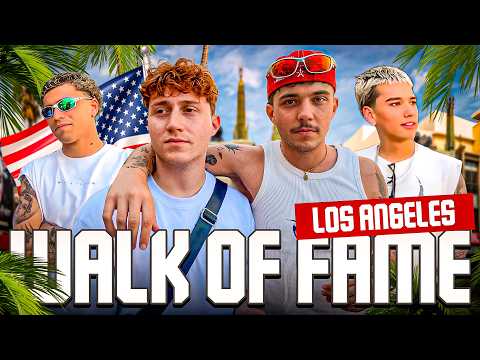 🇺🇸IRL a LOS ANGELES WALK OF FAME con Il Rosso,Mazzei,Bonaccini,Tomas & Rocca