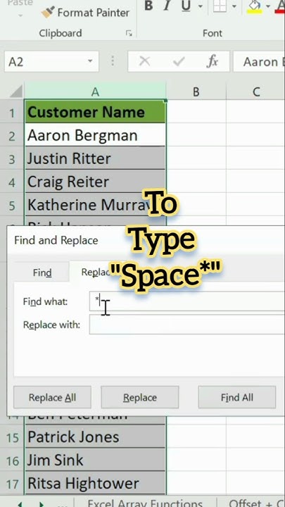 How to remove last names from the data in Excel | Try new Excel tricks ...