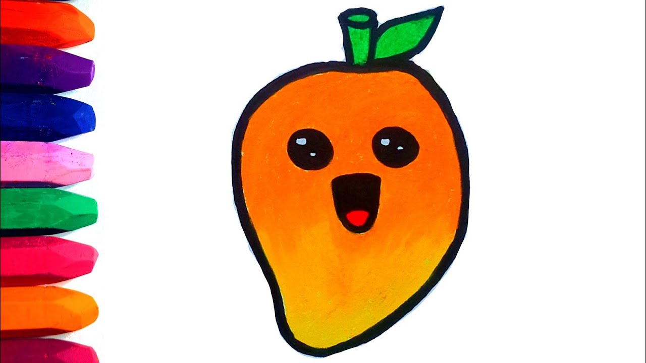 How to Draw Mango Easy? - YouTube