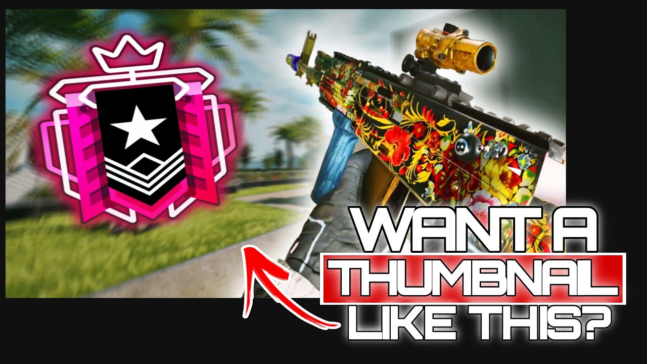 How To Make The MOST *INSANE* R6 Thumbnail ON IPHONE - YouTube