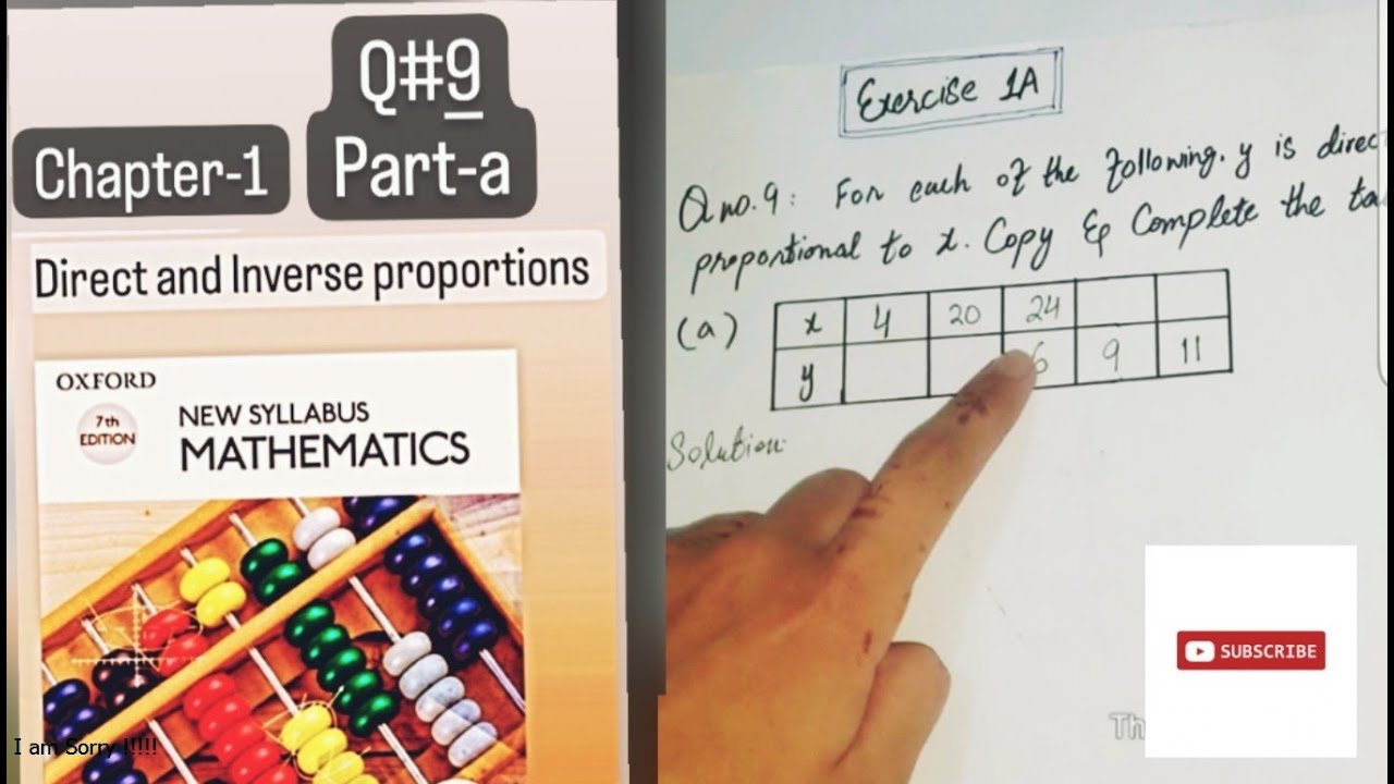 Oxford Mathematics D2 I7th edition I Ch 1 I Direct and inverse ...