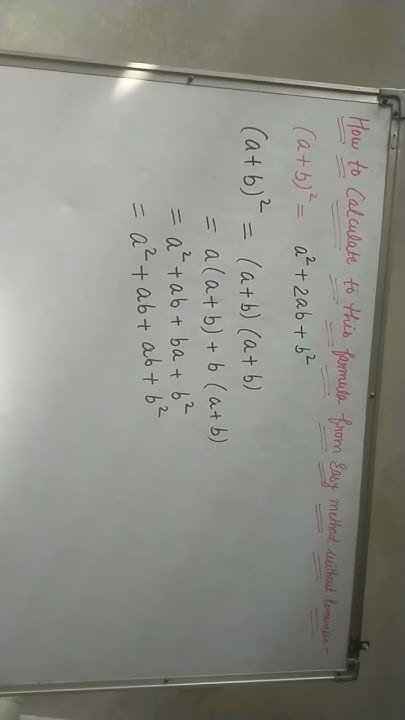 How to calculate formula from easy method with Remember. - YouTube