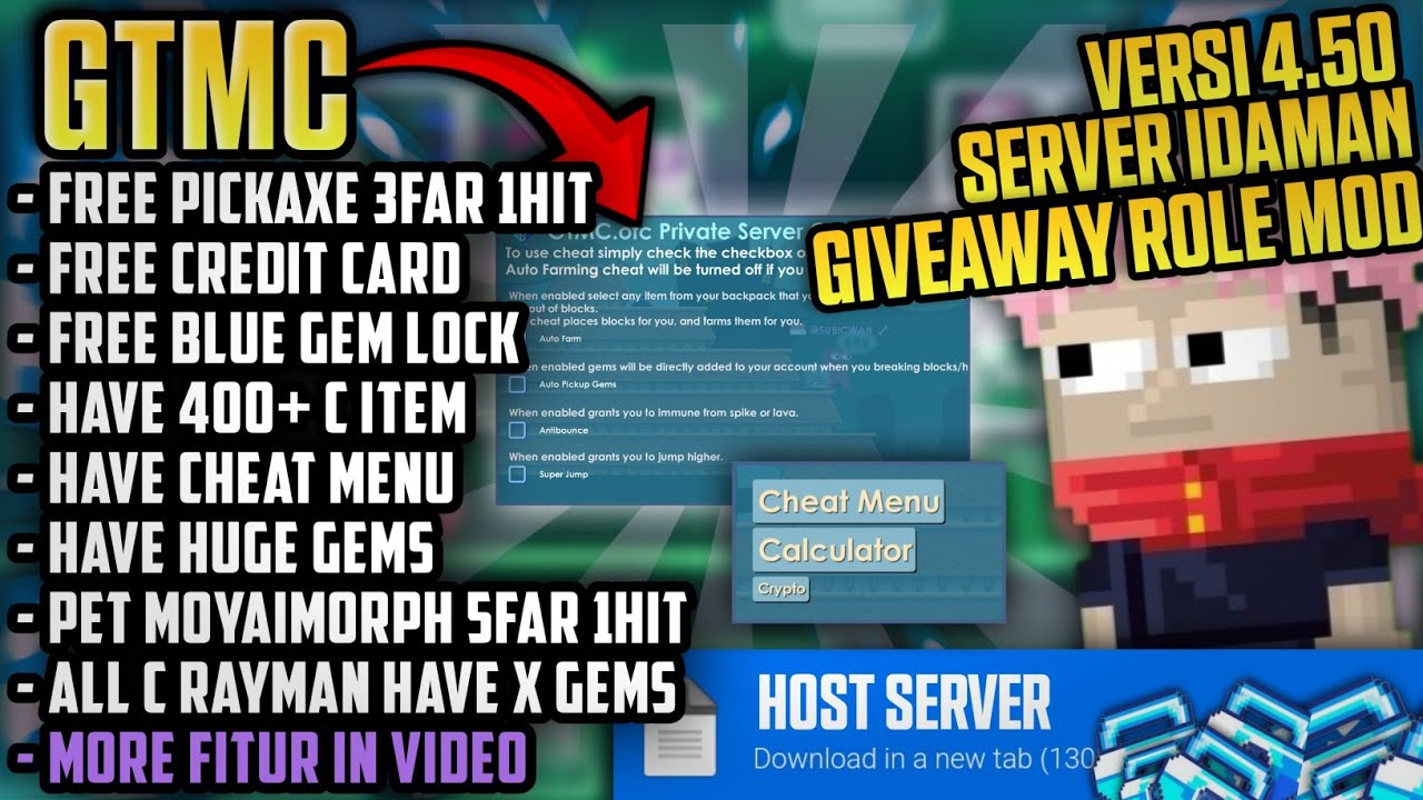 FREE MODERATOR ROLE‼️SERVER IDAMAN🥰 | GROWTOPIA PRIVATE SERVER TERBARU 2024 | BEST GTPS | GTMC ...