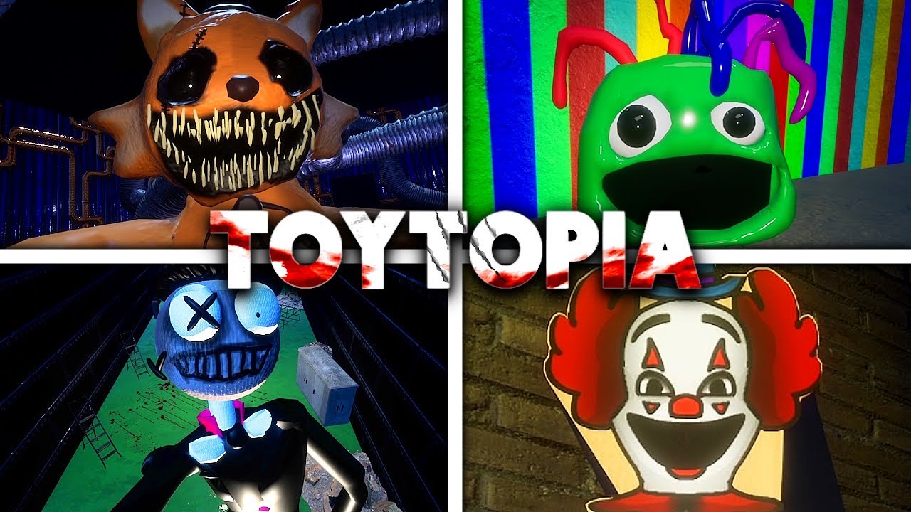 TOYTOPIA - ALL Bosses + Jumpscares & Full Walkthrough (Showcase) - YouTube