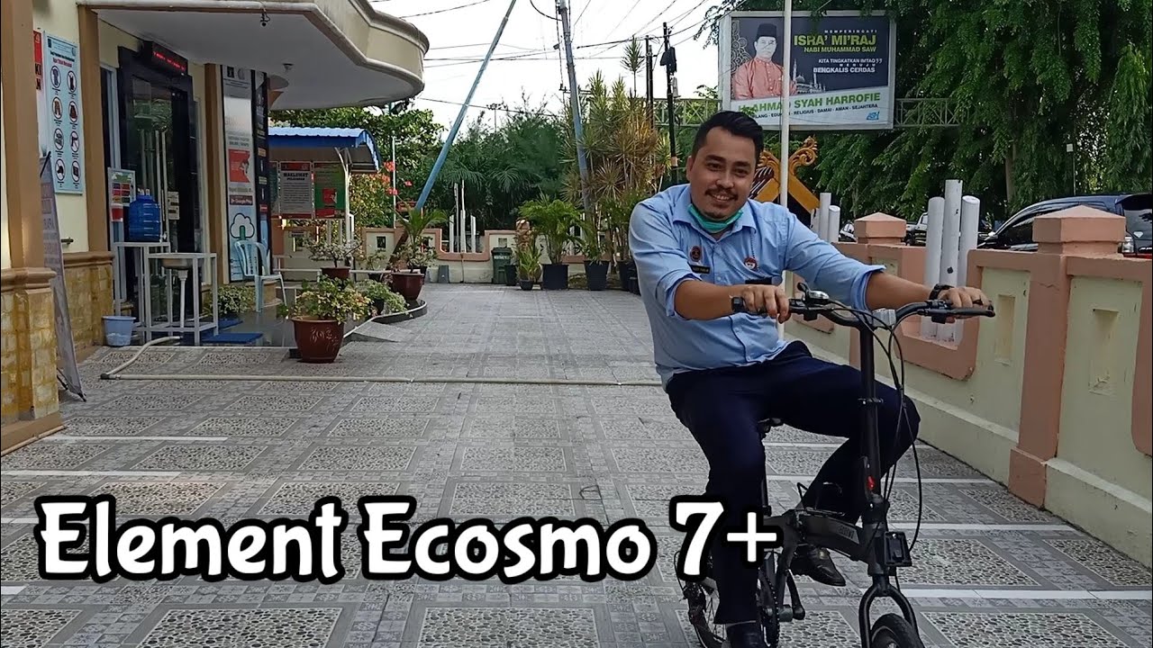 Review Sepeda Element Ecosmo 7+ Folding Bike - YouTube