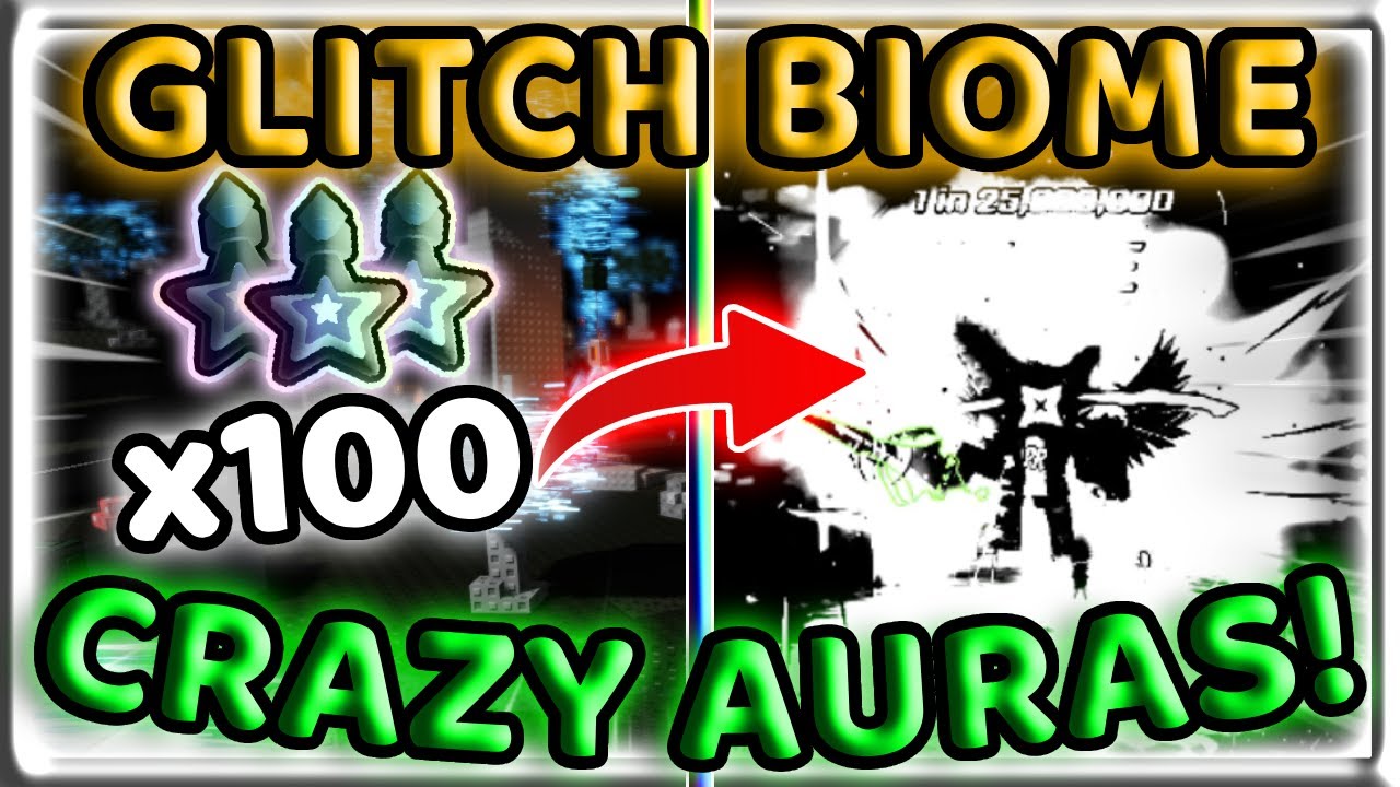 USING X100 STARDUST POTION II'S IN *GLITCH BIOME* FOR CRAZY AURAS IN ...