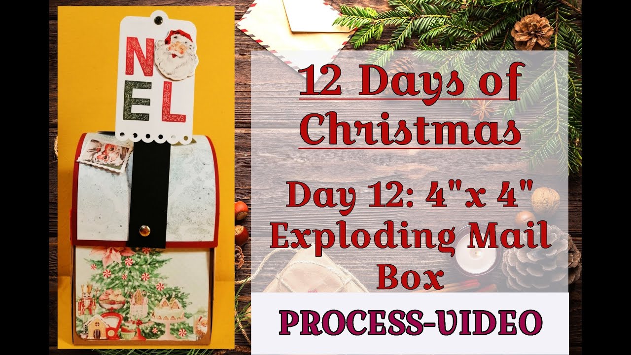 🎁💝🎅🎄12th Day of Christmas (12): Santa's Mail Box // Process-video🎁💝🎅🎄 ...