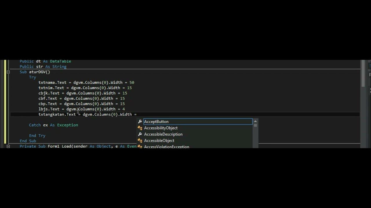 [TUTORIAL] MEMBUAT APLIKASI INPUT DATA MAHASISWA - VISUAL STUDIO 2012 - YouTube