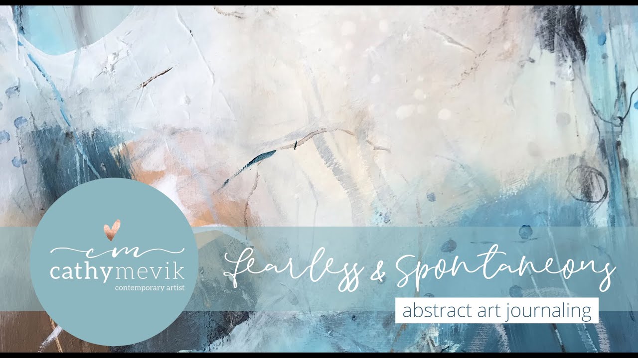 Abstract Art Mark Making #1 | Expressive abstract art journal page ...