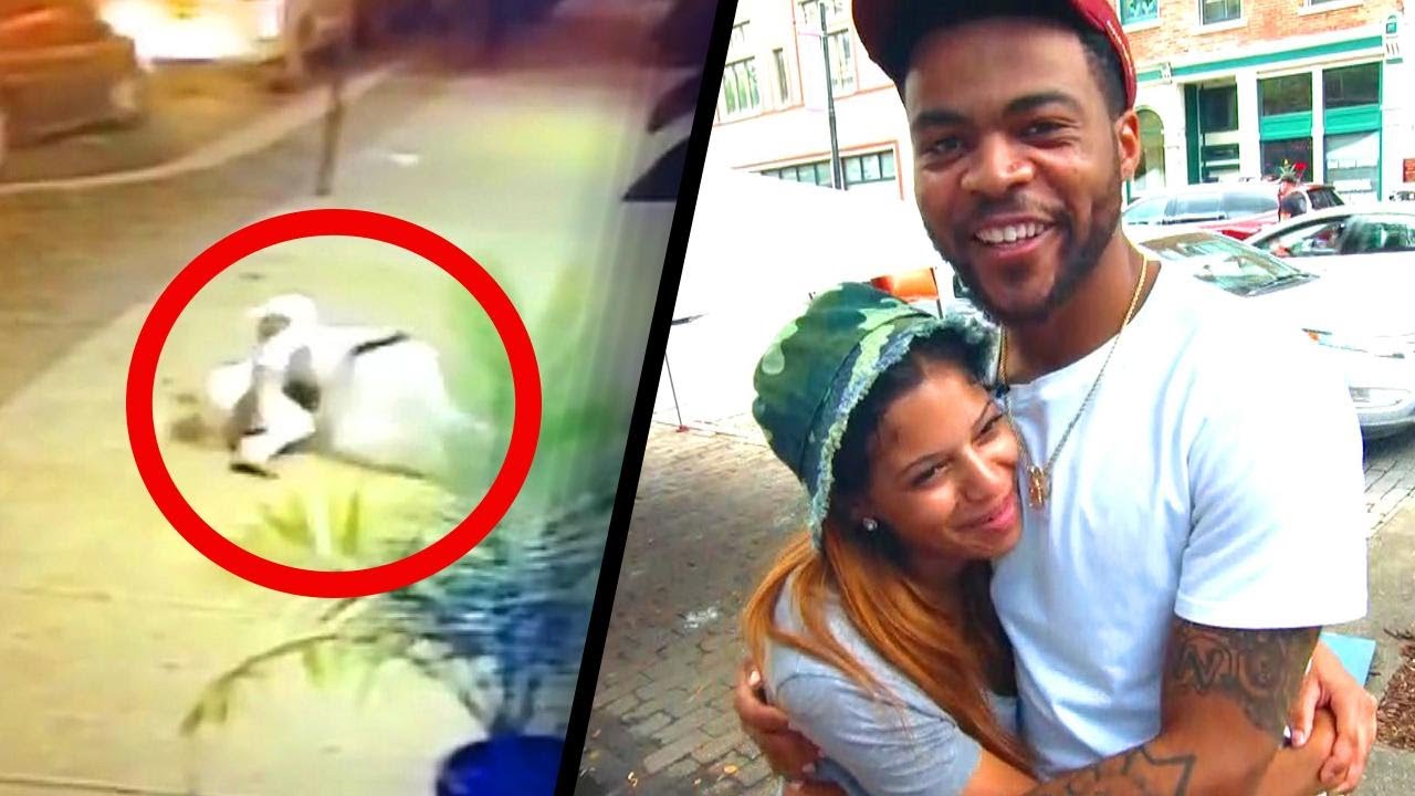 Boyfriend Acted as Human Shield to Save Woman in Shooting - YouTube