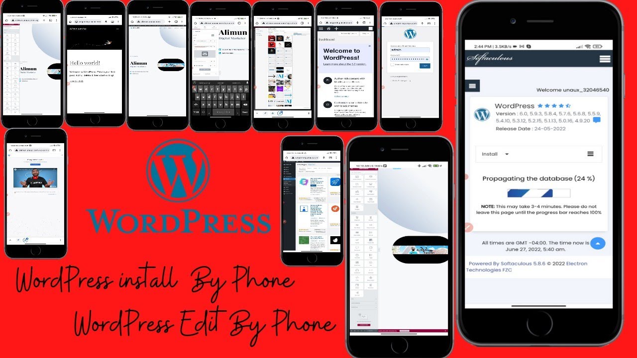 Wordpress install by phone, Wordpress diye website design by phone ...
