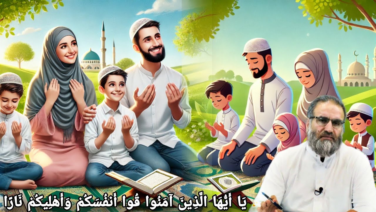 يَا أَيُّهَا الَّذِينَ آمَنُوا قُوا أَنفُسَكُمْ وَأَهْلِيكُمْ نَارًا