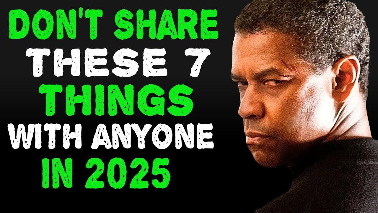 Thrive Mode| 7 Things Never Share With Anyone In 2025 | Denzel Washington Motivation - YouTube