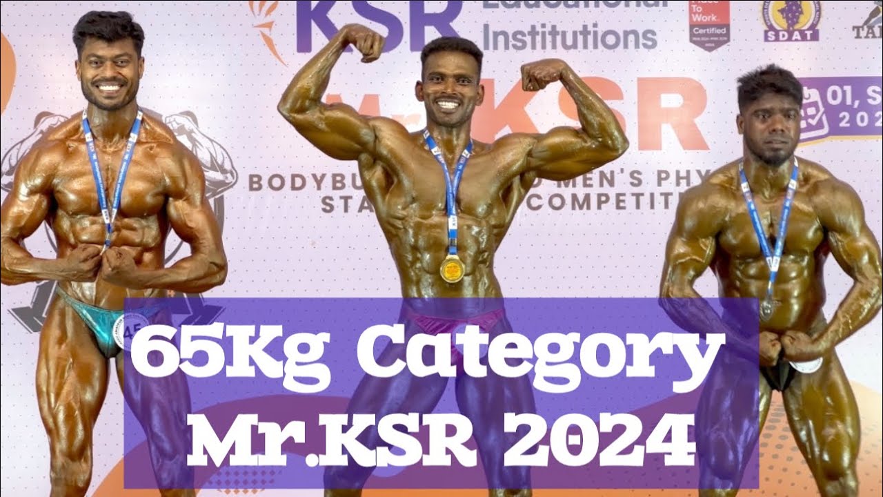 65Kg Category Mr.KSR 2024 State Level Bodybuilding Competition ⁠ - YouTube