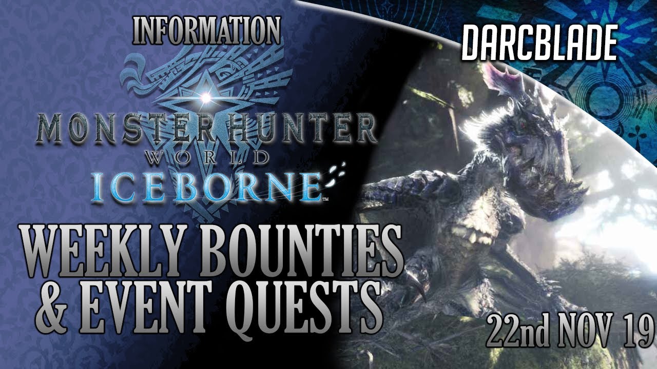 More Collab Events - Weekly Limited Bounties & Event Quests : MHW ...