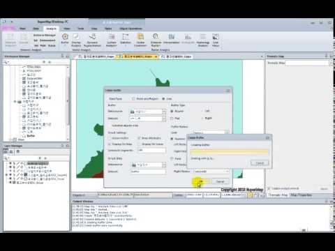 SuperMap iDesktop을 활용한 사업지구추출 및 레이아웃 생성 - YouTube