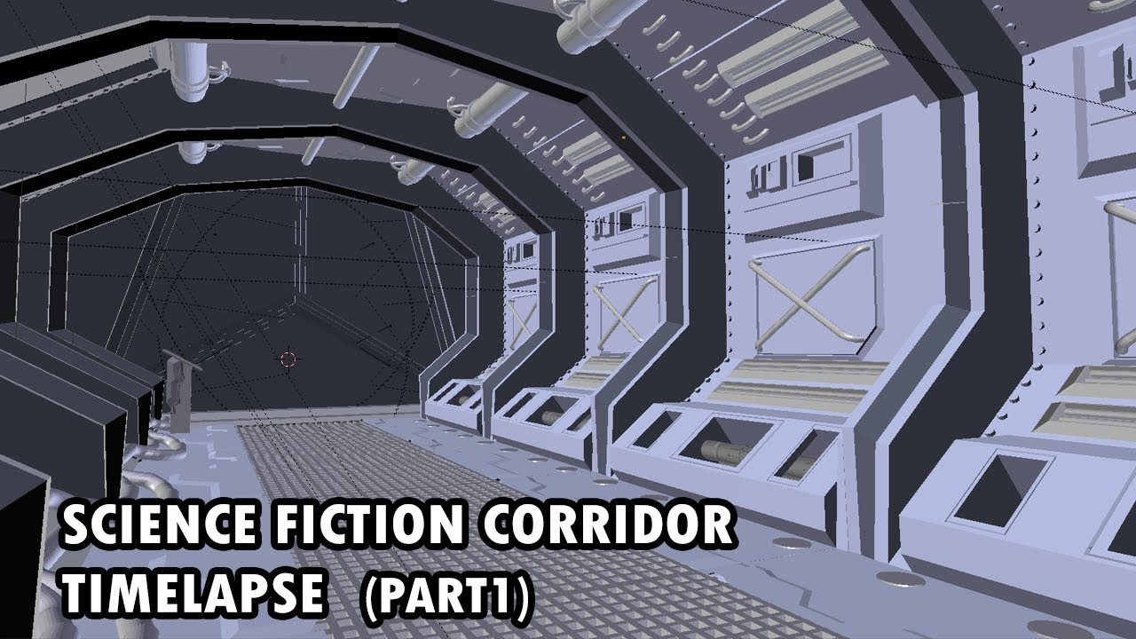 Science Fiction Corridor Modeling (part1) - YouTube