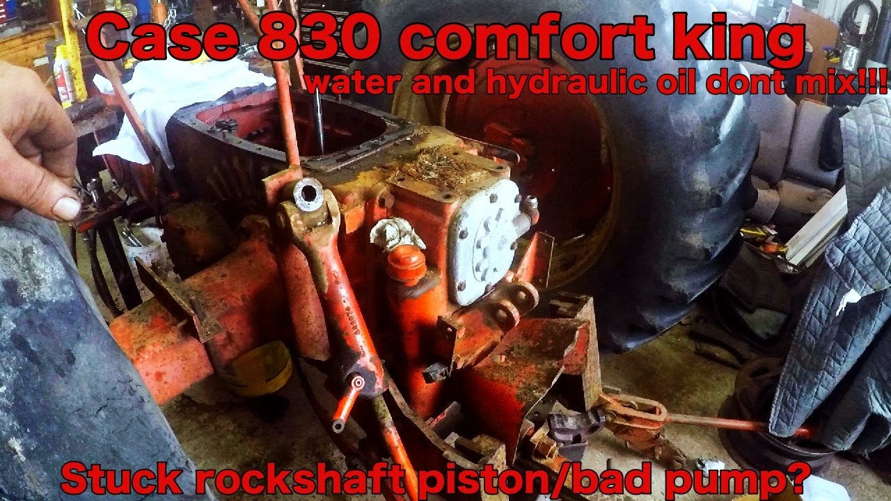 Case 830 rockshaft and PTO housing removal. Stuck rockshaft piston ...