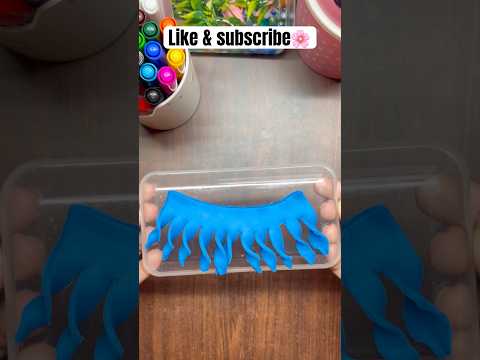 Clay art satisfying and creative | clay craft for kids🌸 #shorts #viral #trending