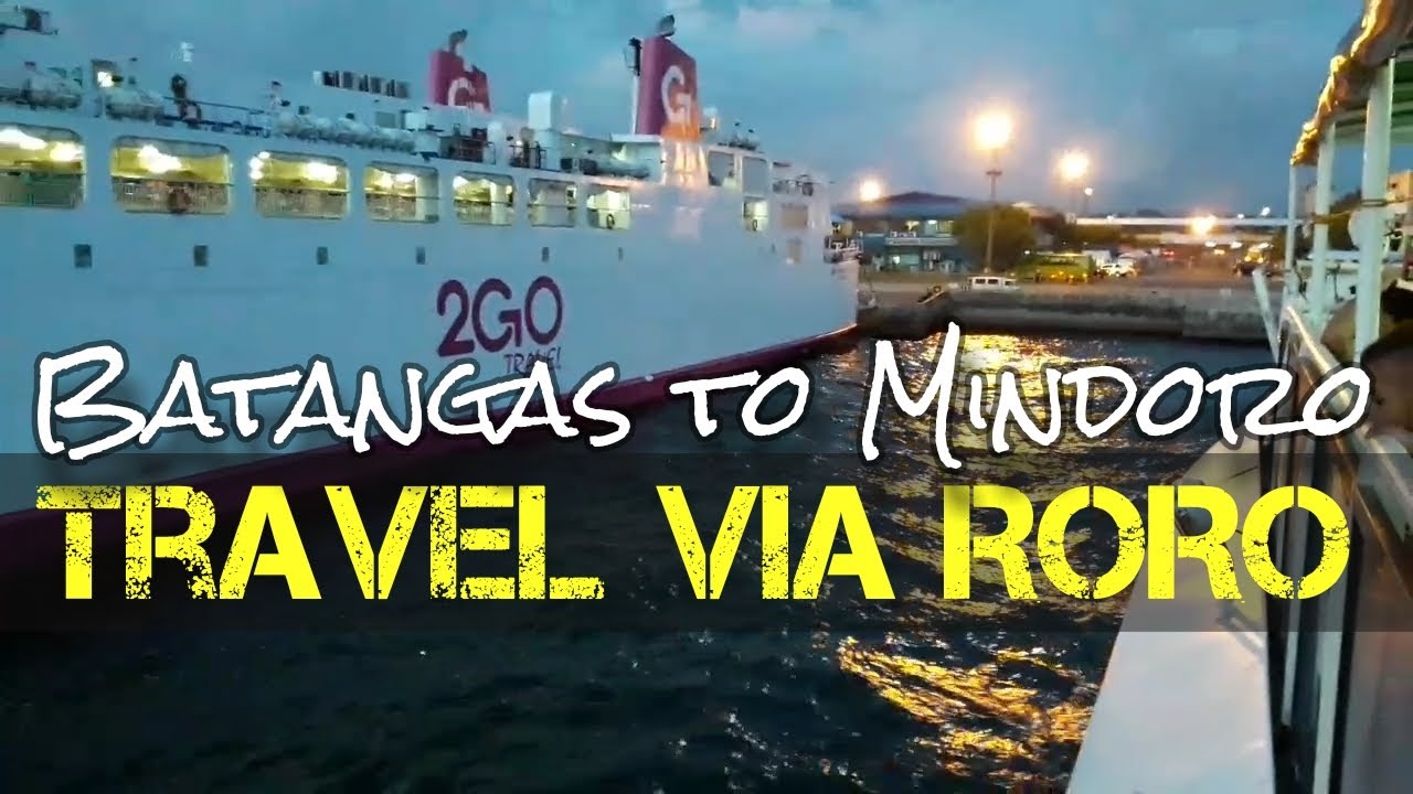 BATANGAS TO CALAPAN RORO TRAVEL - YouTube