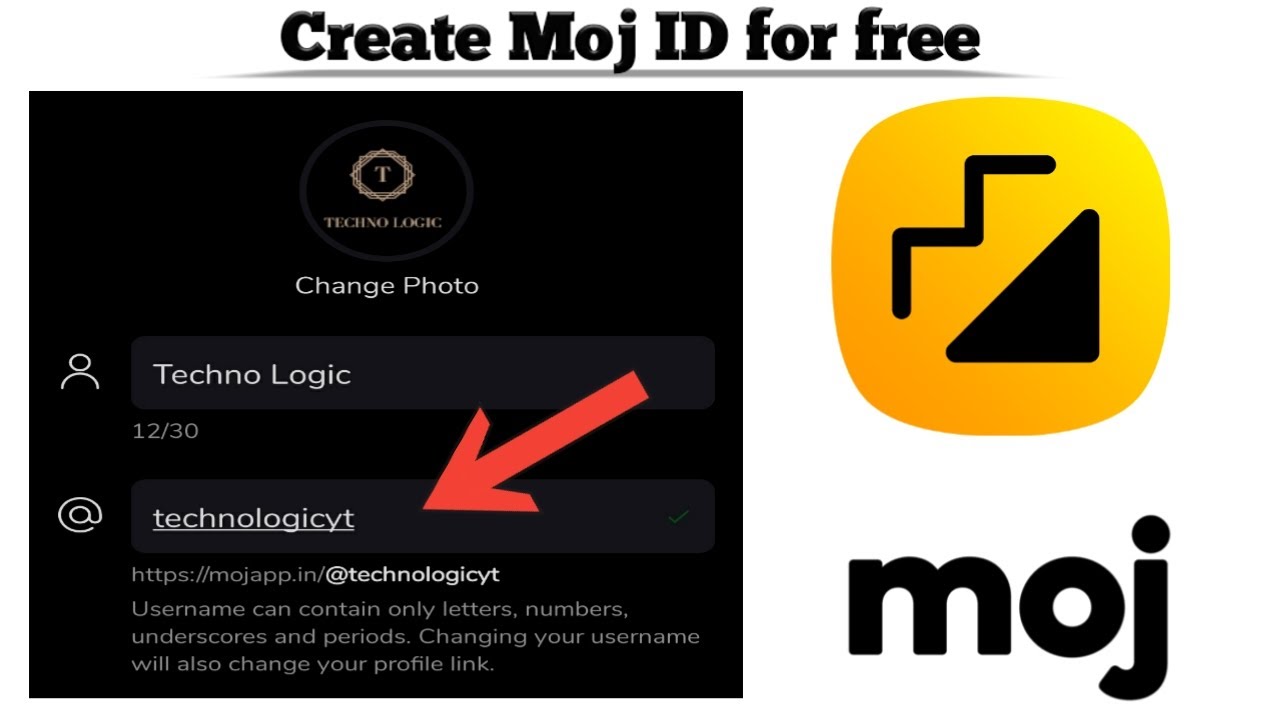 How to Create or change Moj ID on Moj app for free | Moj ID kaise ...