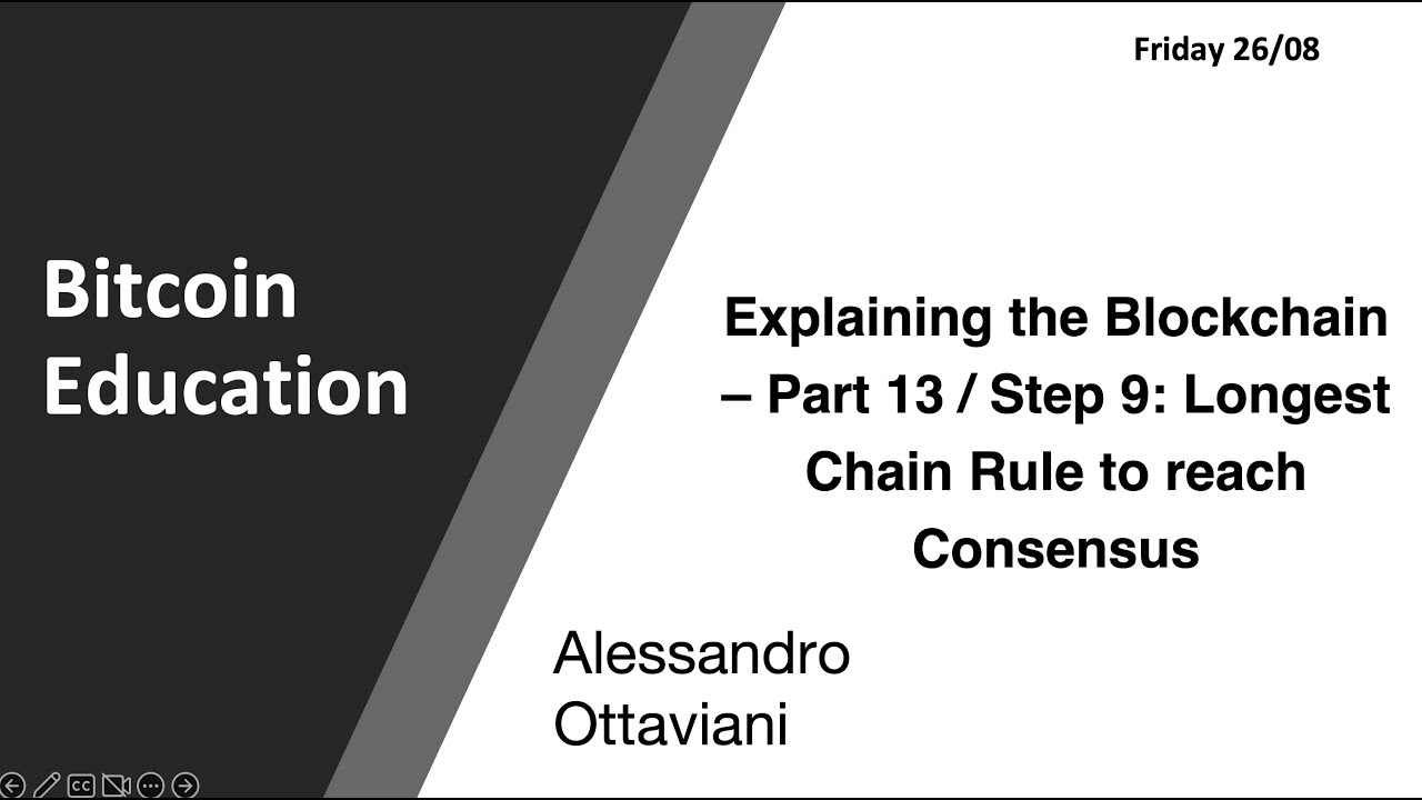 Bitcoin Education -Explaining the Blockchain - Part 13 -Step 9 Longest ...