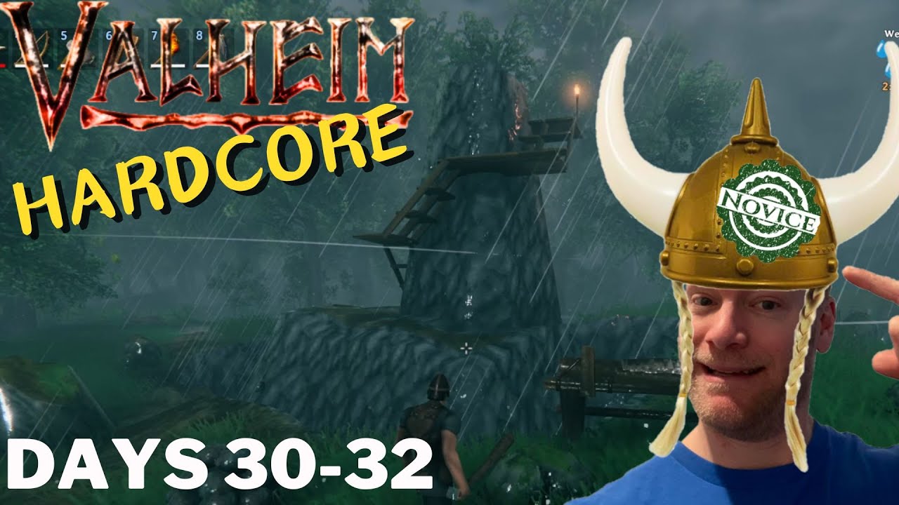 Can a NOVICE SURVIVE? - Valheim Solo Hardcore Permadeath - Days 30 through 32 - YouTube