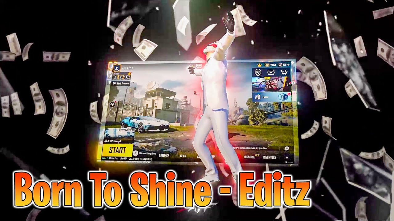Born To Shine - PUBG Mobile Edits | Clint Video by Zeshu Editz - YouTube