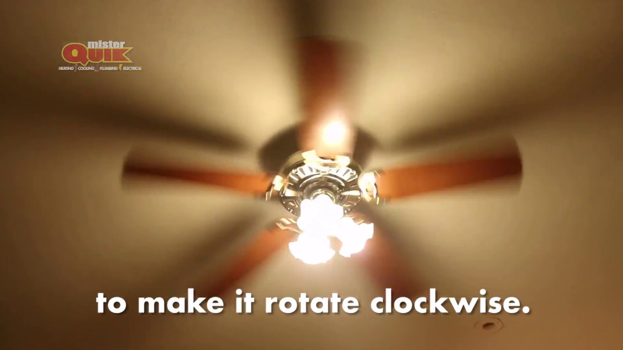 How to use the Ceiling Fan for temperature control - YouTube