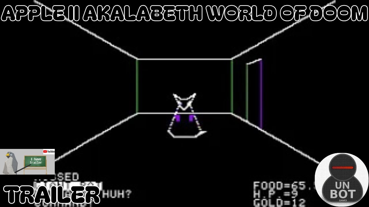 Apple II Akalabeth World of Doom (Trailer) - YouTube