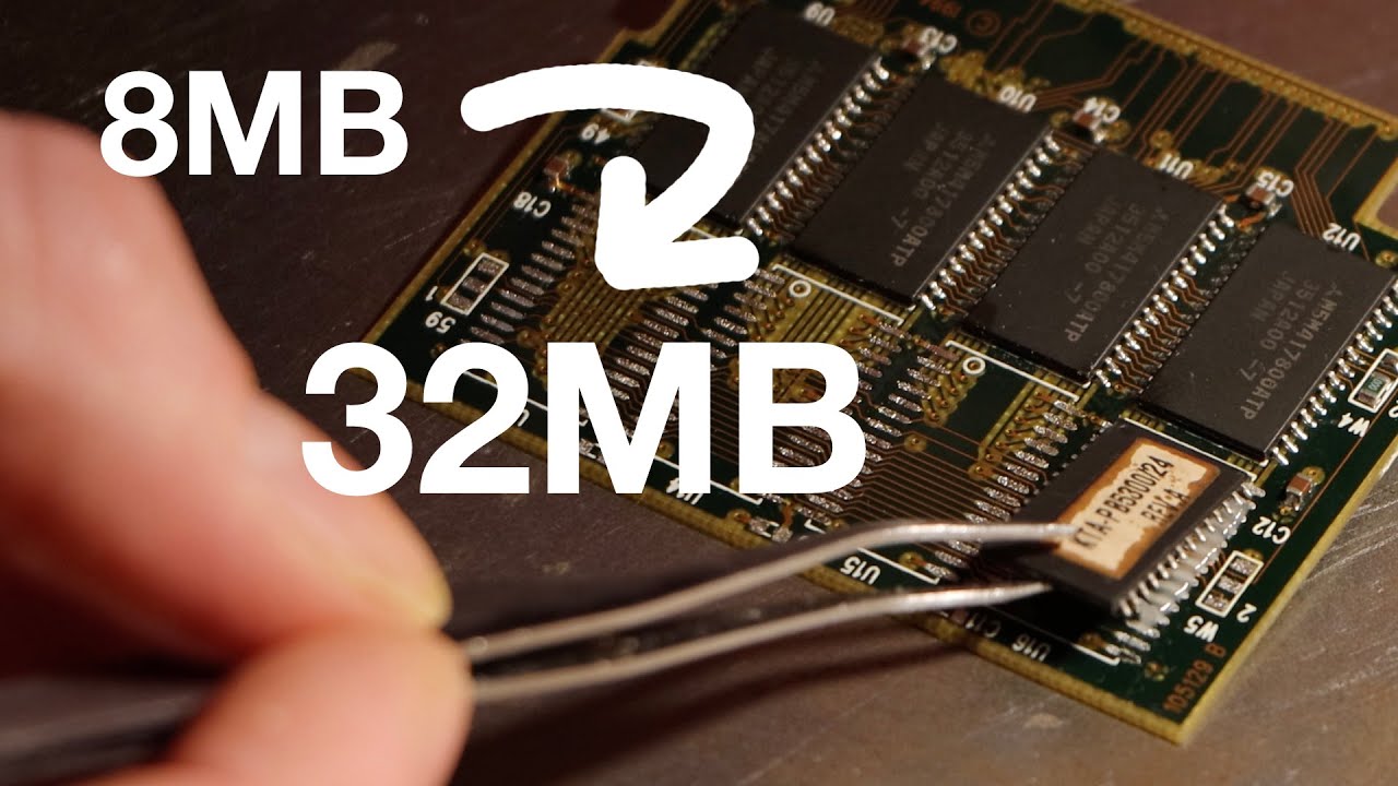 Max out a rare vintage RAM card with empty pads - YouTube