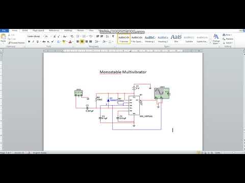 Monostable Multivibrator: Simulation Using MultiSim - YouTube