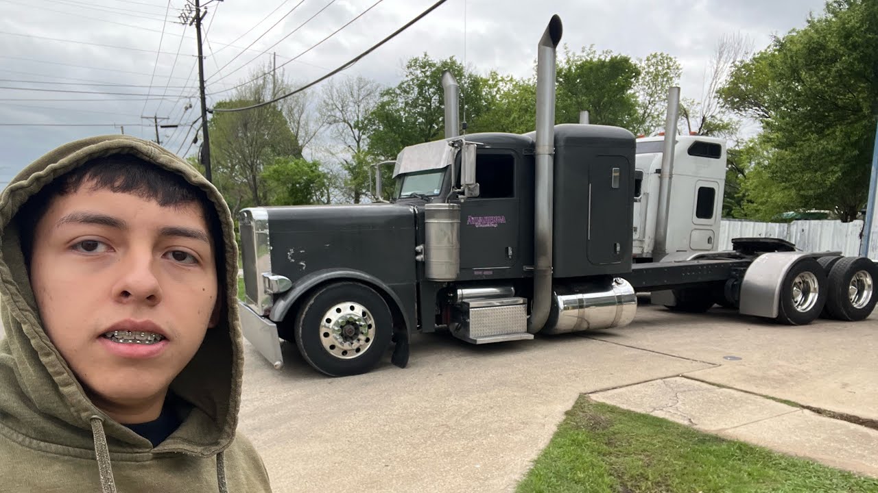 Fully Polished My Bagged Peterbilt and my pops W900. Show Truck Ready ...